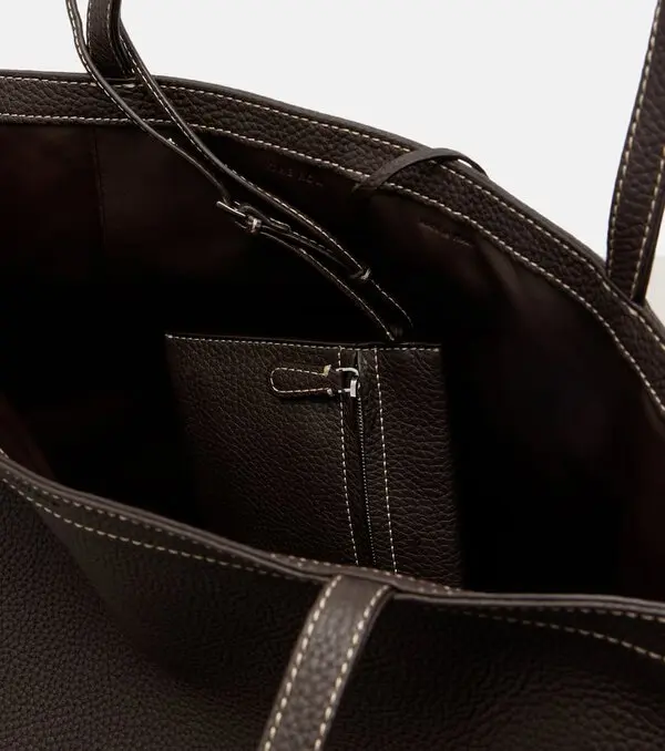 THE ROW Park Large Leather Tote Bag