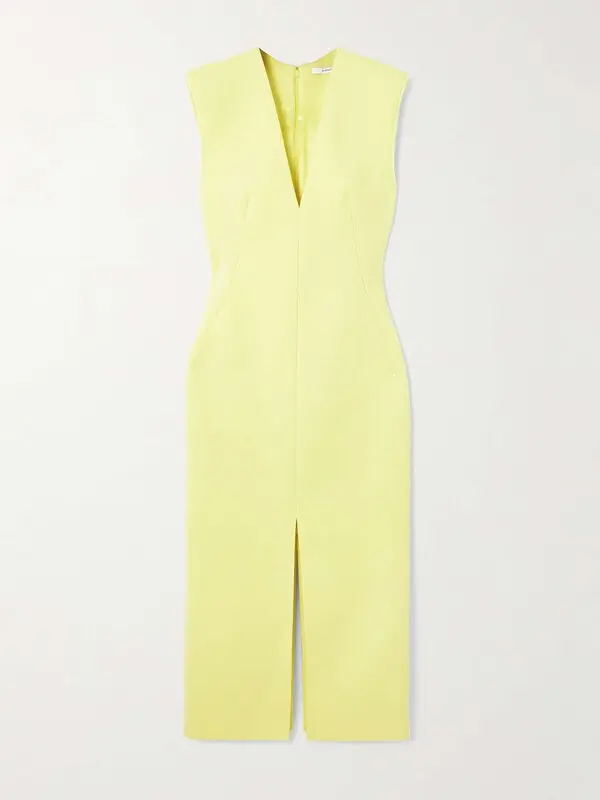 Givenchy Wool-blend Midi Dress - Bright Yellow