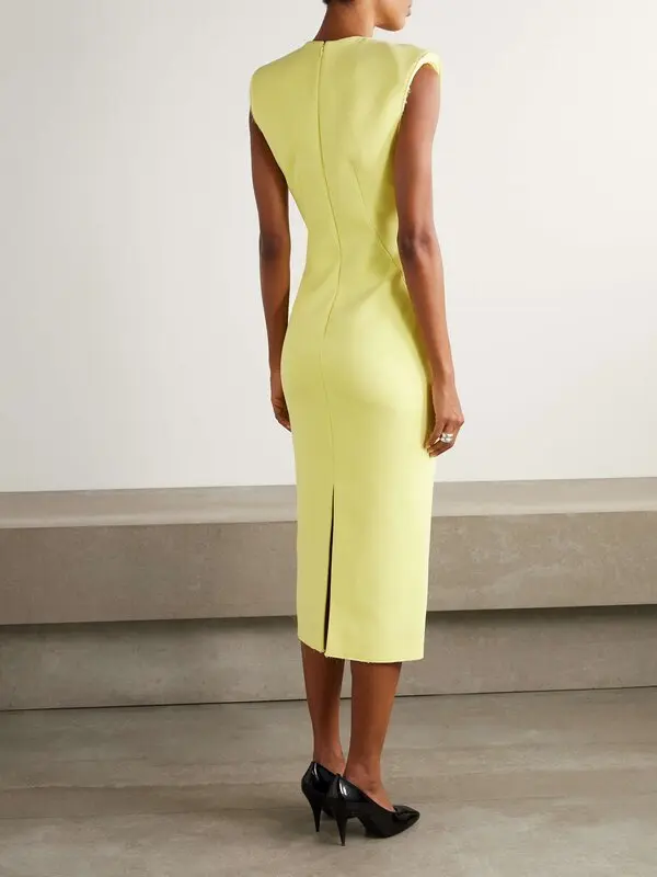 Givenchy Wool-blend Midi Dress - Bright Yellow