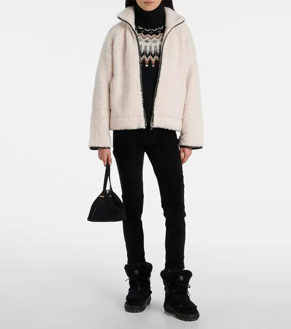 Bogner Ingrid Jacquard Cashmere Turtleneck Sweater - Black