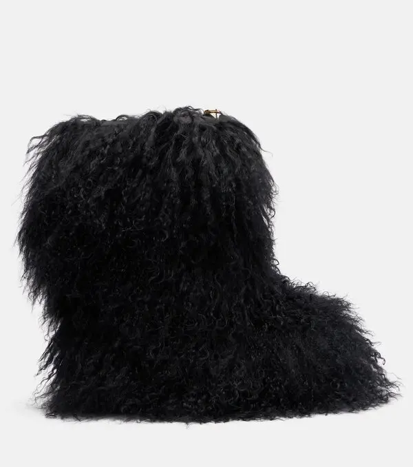 Bogner Les Arcs Shearling Snow Boots - Black