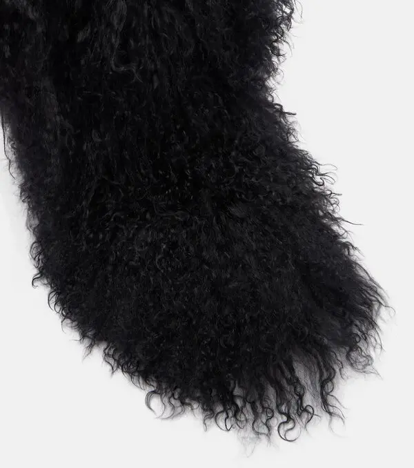 Bogner Les Arcs Shearling Snow Boots - Black