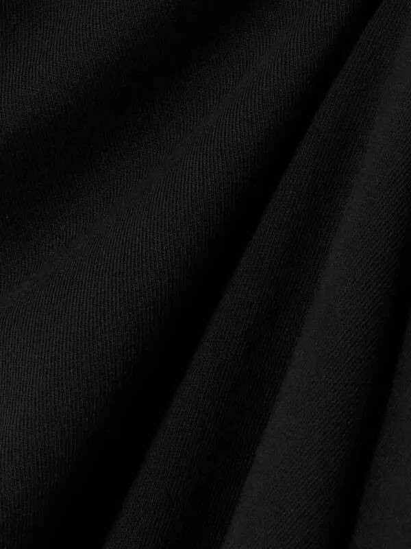 AGOLDE Adine Cropped Organic Cotton-jersey T-shirt - Black