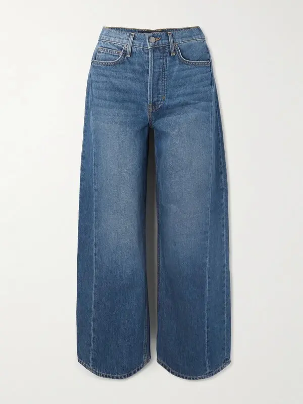 Veronica Beard Ryder High-rise Barrel-leg Jeans