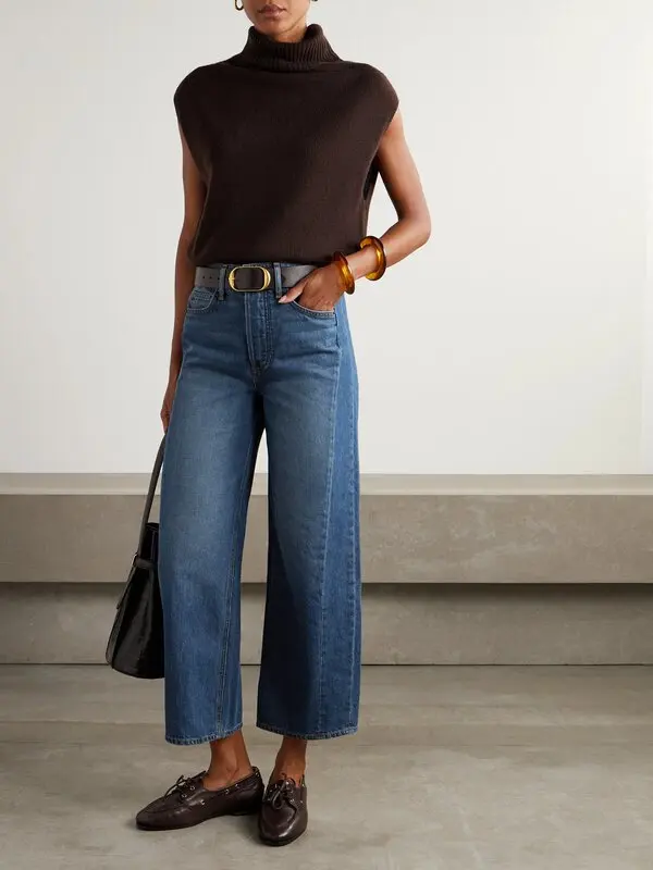 Veronica Beard Ryder High-rise Barrel-leg Jeans