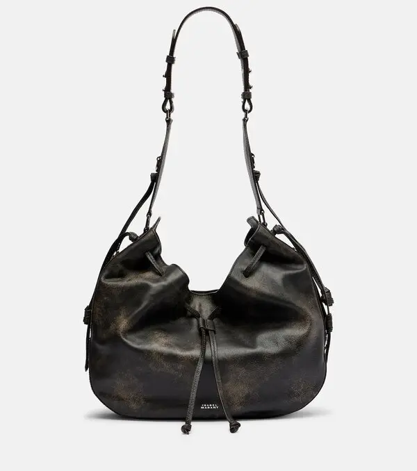 Isabel Marant Étoile Bolton Medium Leather Shoulder Bag - Brown