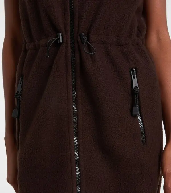 Miu Miu Logo Fleece Minidress