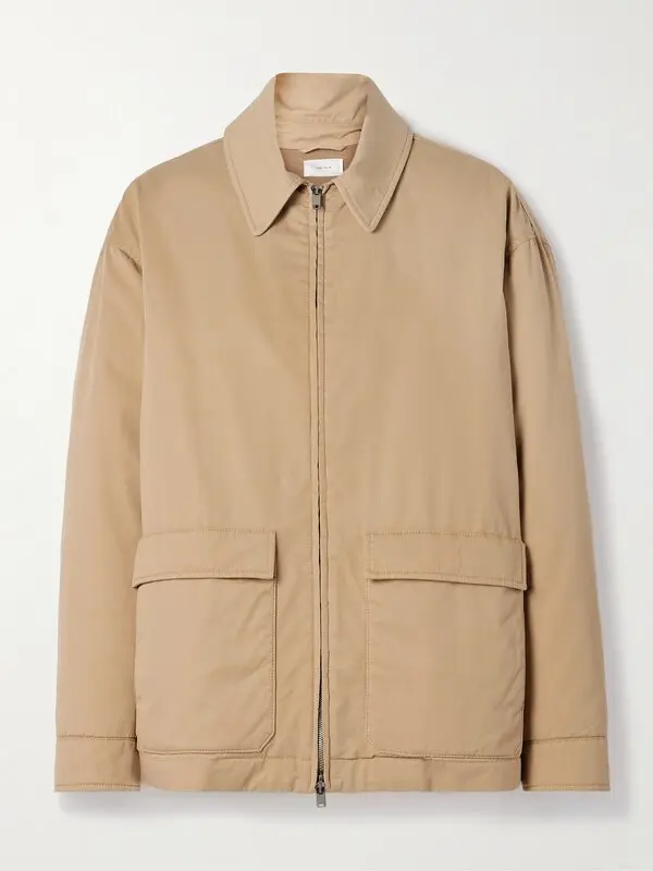 THE ROW Aurelius Cotton And Cashmere-blend Gabardine Jacket - Neutrals