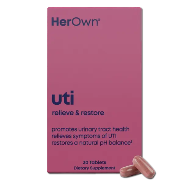 HER OWN Uti Capsules: Promotes Urinary Tract Health - One-color