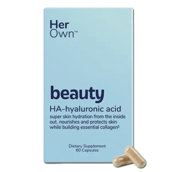 HER OWN Beauty Capsules: Supports Skin Hydration With Hyaluronic Acid - One-color