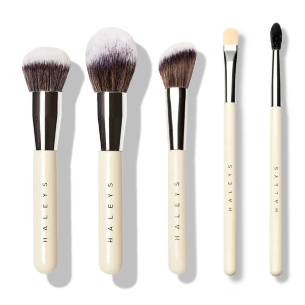 HALEYS BEAUTY 5-piece Face & Eye Brush Essentials Kit - One-color