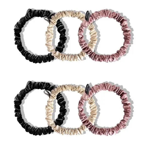 DROWSY Skinny Scrunchie Set - Damask Rose