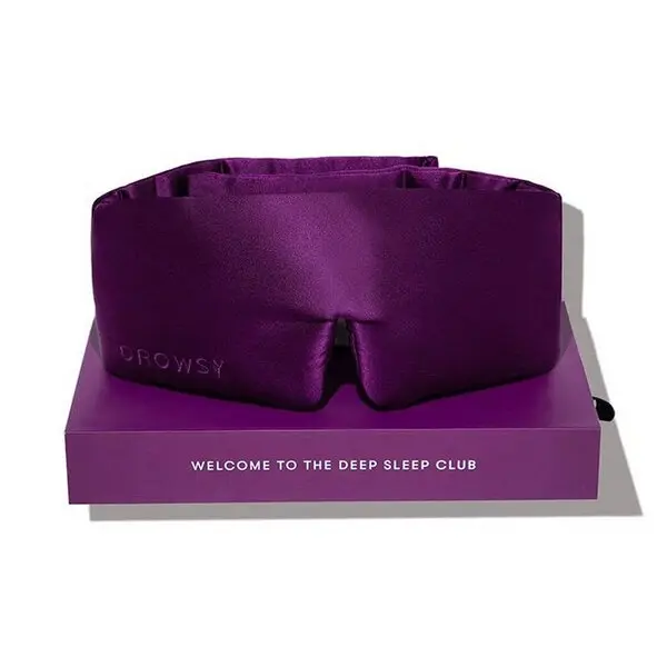 DROWSY Original Silk Sleep Mask - Purple Martini