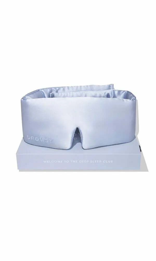 DROWSY Original Silk Sleep Mask - Blue Belle