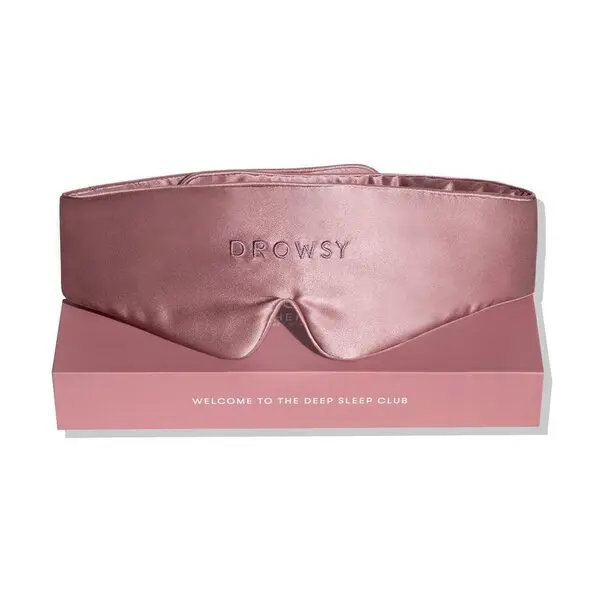 DROWSY Featherweight Silk Sleep Mask - Damask Rose