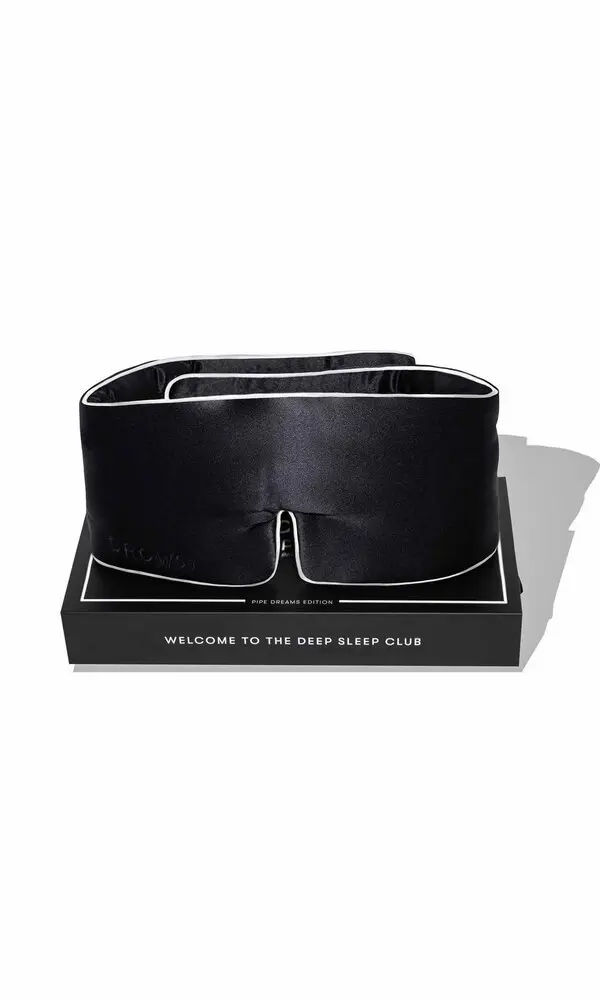 DROWSY Pipe Dreams Silk Sleep Mask - Black Jade