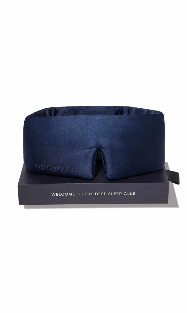 DROWSY Original Silk Sleep Mask - Midnight Blue