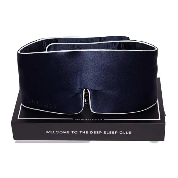 DROWSY Pipe Dreams Silk Sleep Mask - Midnight Blue