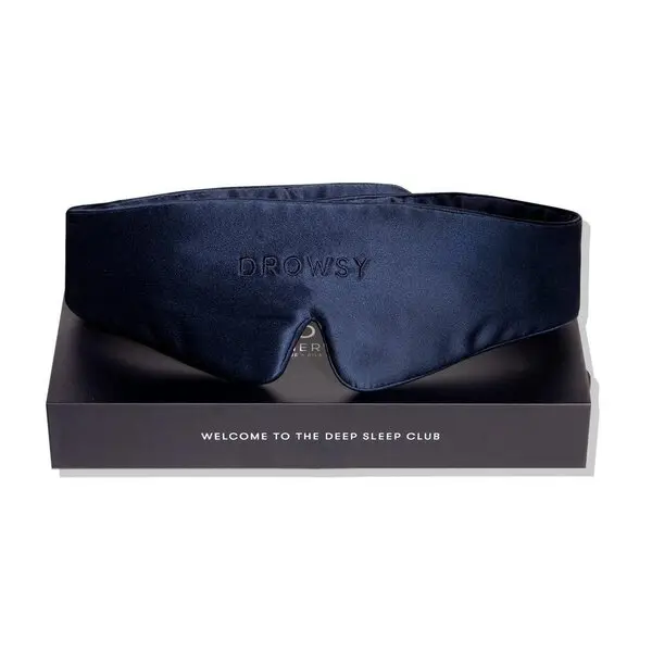 DROWSY Featherweight Silk Sleep Mask - Midnight Blue