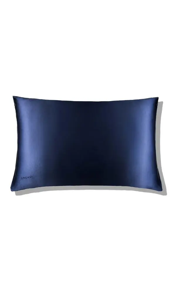 DROWSY Silk Standard Pillowcase - Midnight Blue