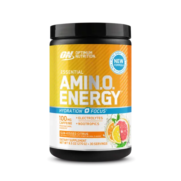 OPTIMUM NUTRITION Amino Energy + Focus Powder Sunkissed Citrus - One-color