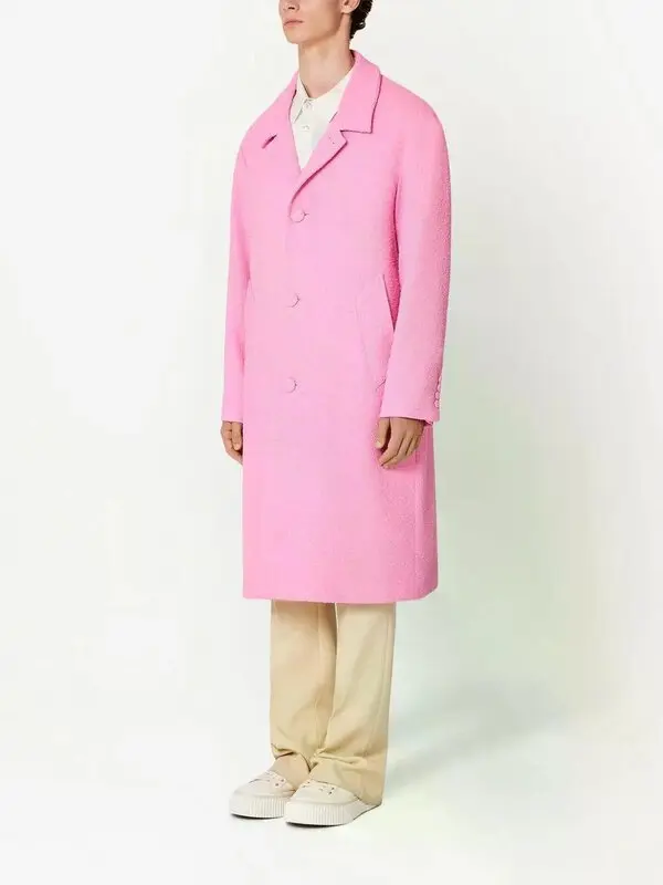 AMI Paris Tweed Single-breasted Coat