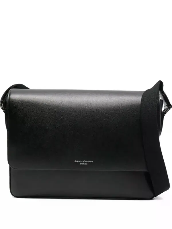 ASPINAL OF LONDON Postman Messenger Bag - Black