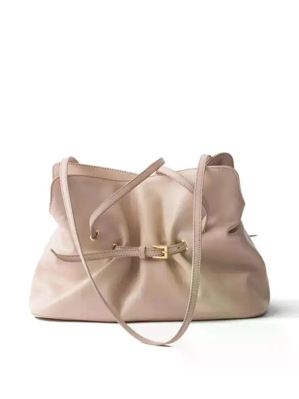 Prada Small Dada Leather Shoulder Bag - Pink