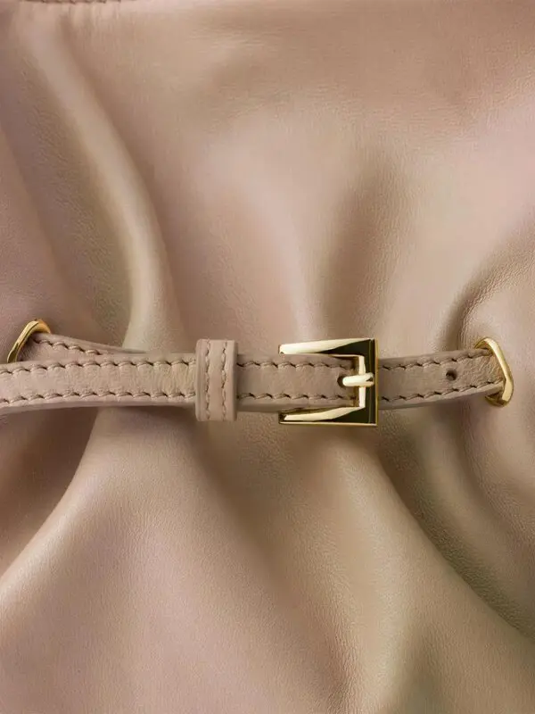Prada Small Dada Leather Shoulder Bag - Pink