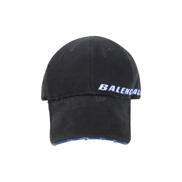 Balenciaga Distressed Cap - Black