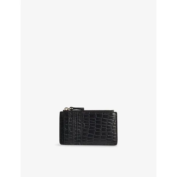 Whistles Branded Mock-croc Leather Purse