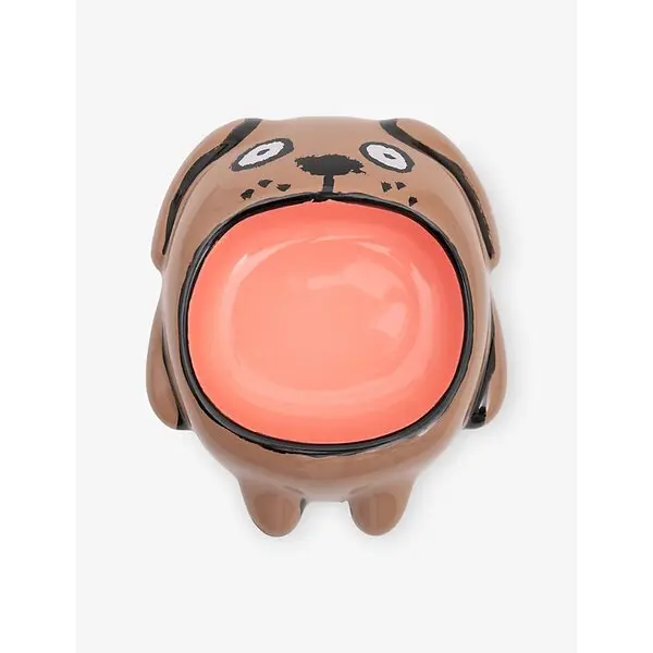 HOME STUDYO X&nbsp;jean Jullien Ceramic Dog Bowl - Brown