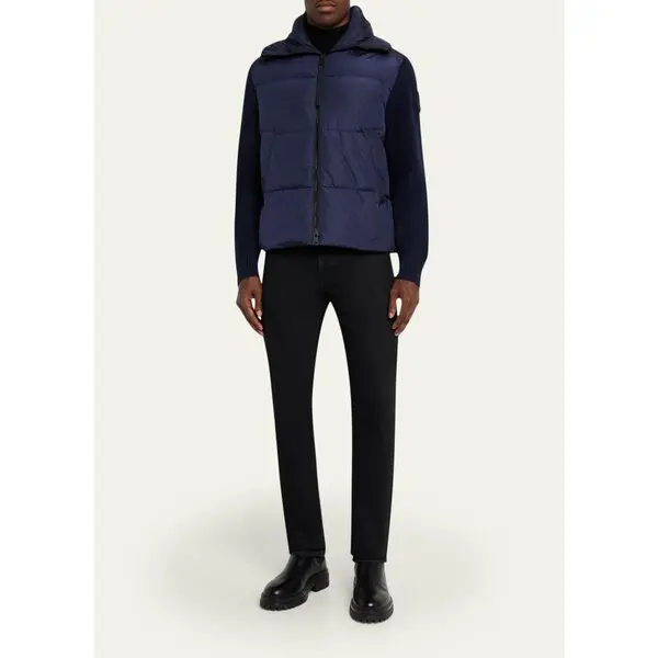 Canada Goose Hybridge Wool-knit Down Jacket - Navy