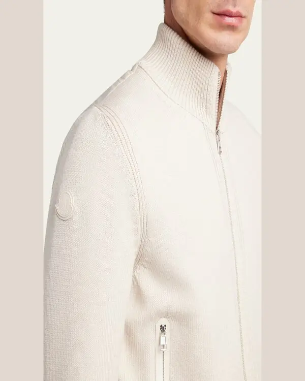 Moncler Padded Back Wool Cardigan