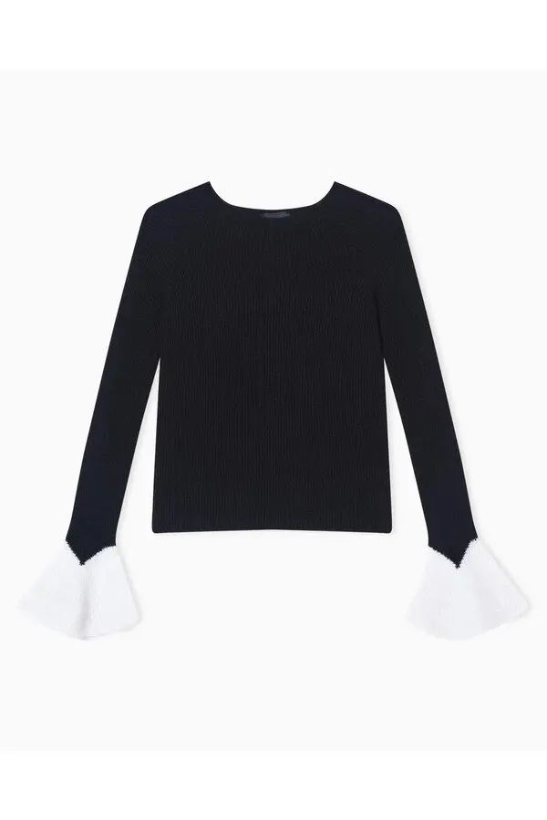 Emporio Armani Half Fisherman's Rib Knit Jumper