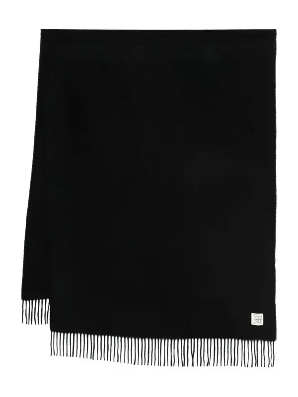 TOTEME Fringed Scarf - Black