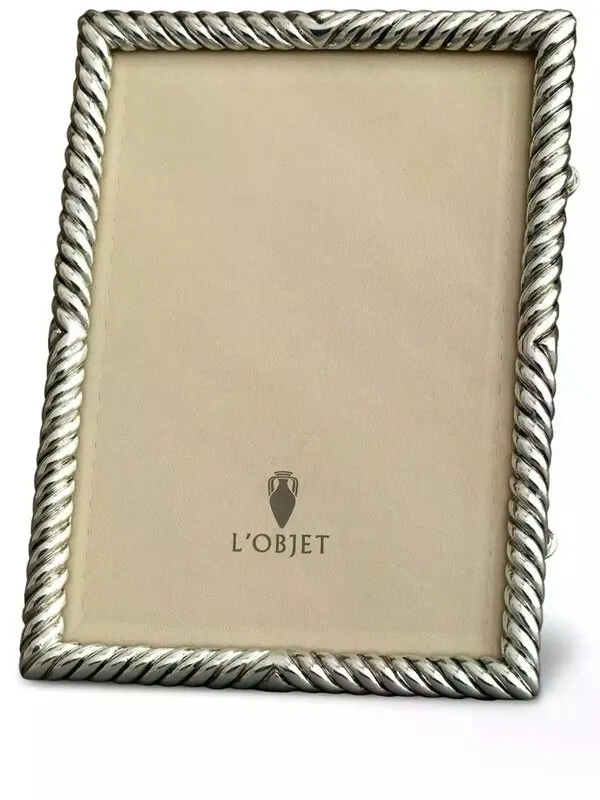 L'Objet Déco Twist Rectangular Photo Frame - Silver