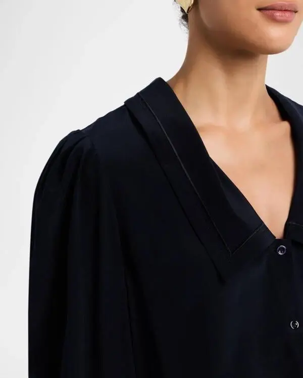 FRAME Long-sleeve Sailor Blouse