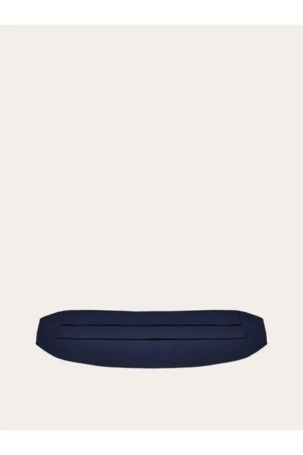 FERRAGAMO Silk Cummerbund - Blue