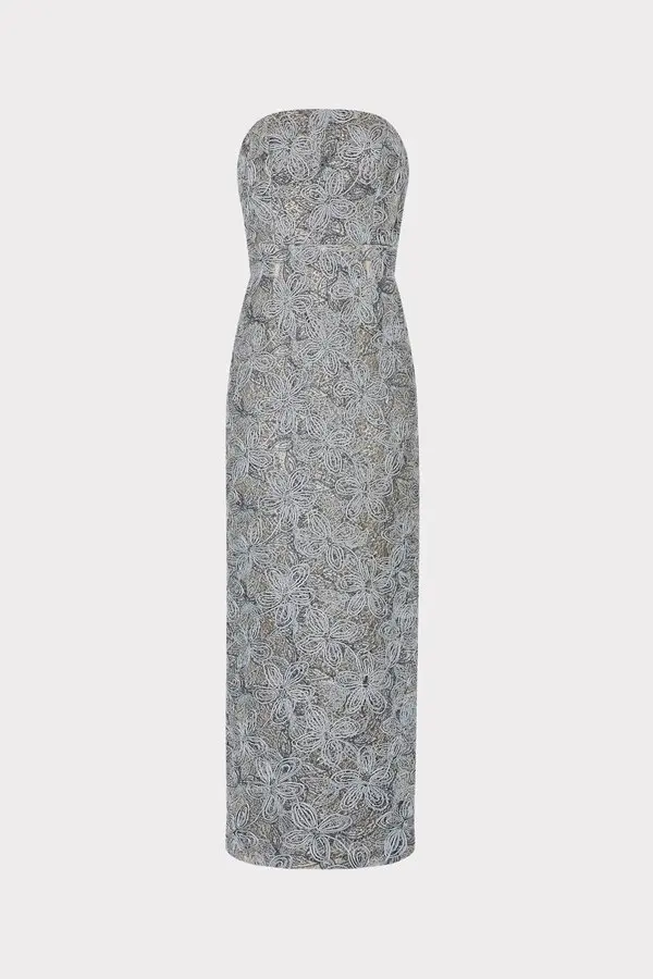 milly silver dress NWT Milly Metalic Silver Cocktail Dress