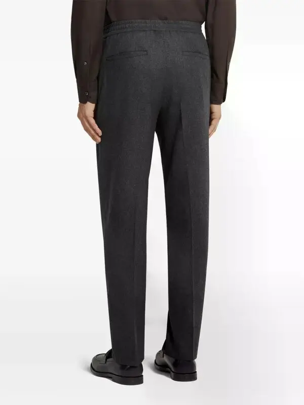 Zegna Wool-blend Tapered Trousers
