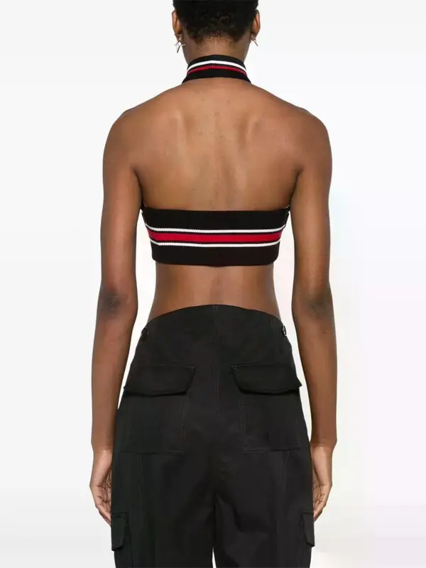 Off-White Crossover-straps Knit Top