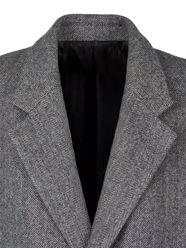 STUDIO TOMBOY Herringbone-pattern Wool Coat