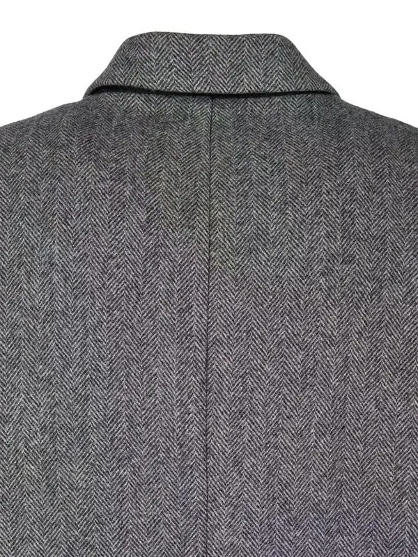 STUDIO TOMBOY Herringbone-pattern Wool Coat