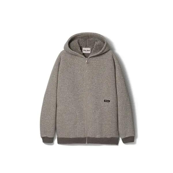 Miu Miu Fleece Hoodie Jacket