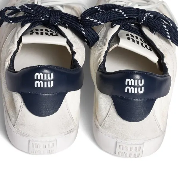 Miu Miu Deco Leather Sneakers
