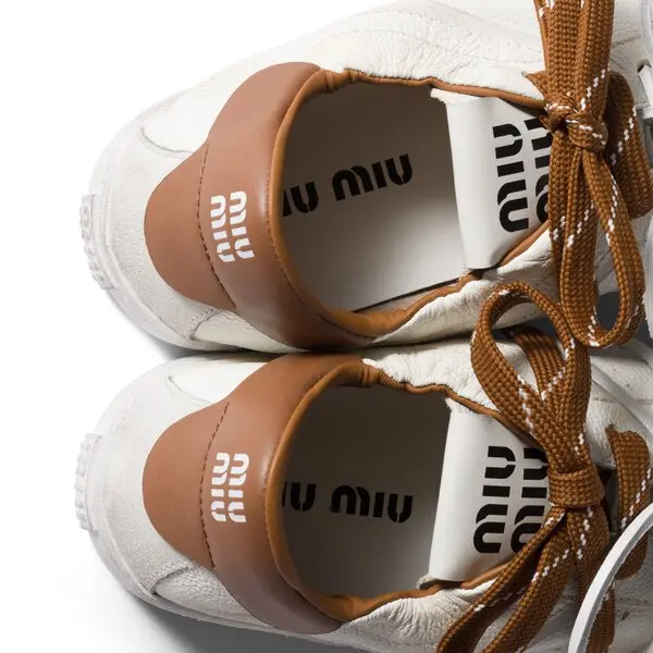 Miu Miu Deco Leather Sneakers