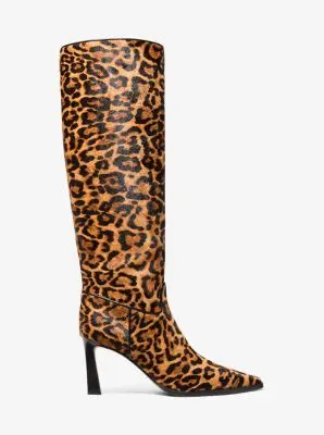 Michael Kors Darrah Leopard Print Calf Hair Boot