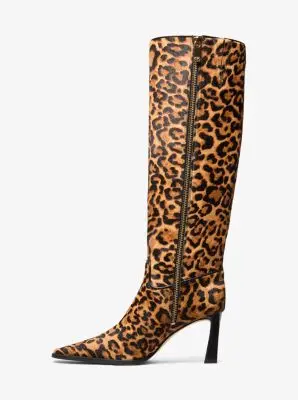 Michael Kors Darrah Leopard Print Calf Hair Boot