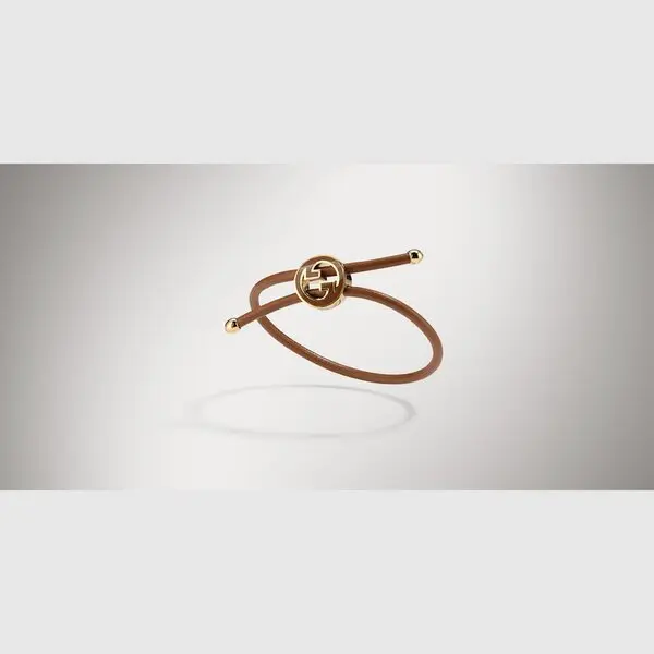 Gucci Bracelet With Round Interlocking G - Enamel